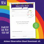 Aistear Observation Sheet Digital Download